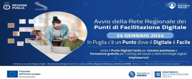Rete regionale dei punti di facilitazione digitale, trasformazione digitale facile per tutti - Aress